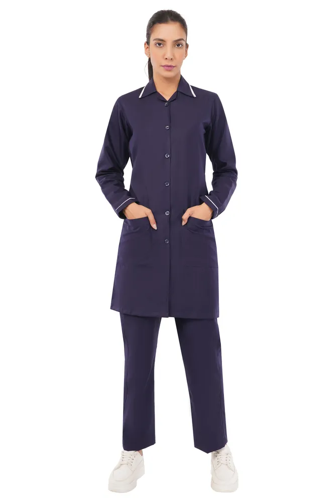 Womens Modest Staff Uniform NavyBlue | GoldenGown