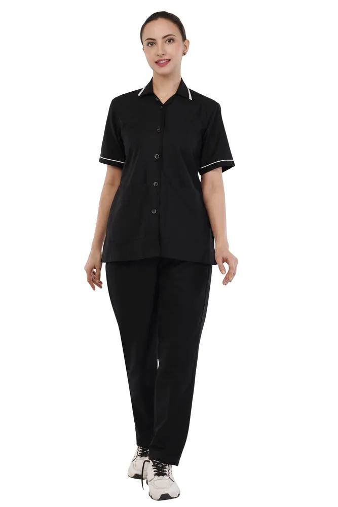 Womens Staff Uniform Black | GoldenGown